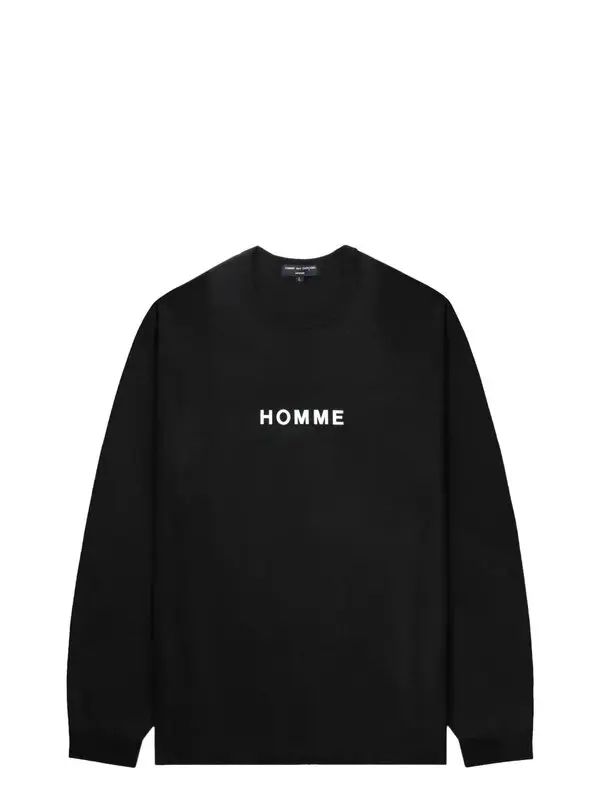Comme Des Garçons Homme Logo Sweatshirt - Black