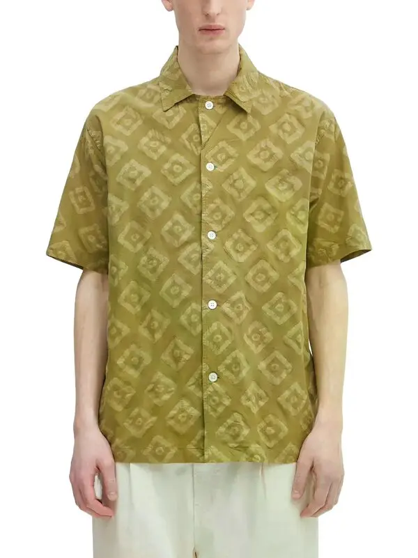 Norse Projects Diamond-pattern Shirt - Green