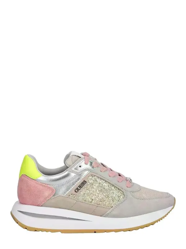 Guess Glitter-embellished Sneakers - Pink
