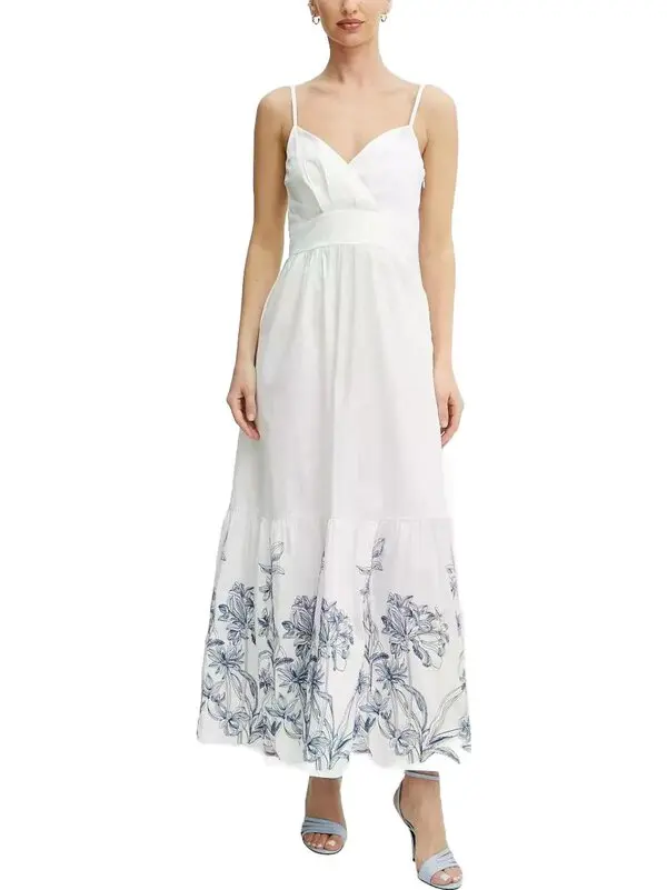Guess Floral-print Maxi Dress - White