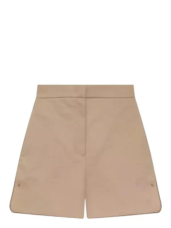 Max Mara Side-seam Detail Shorts - Neutrals