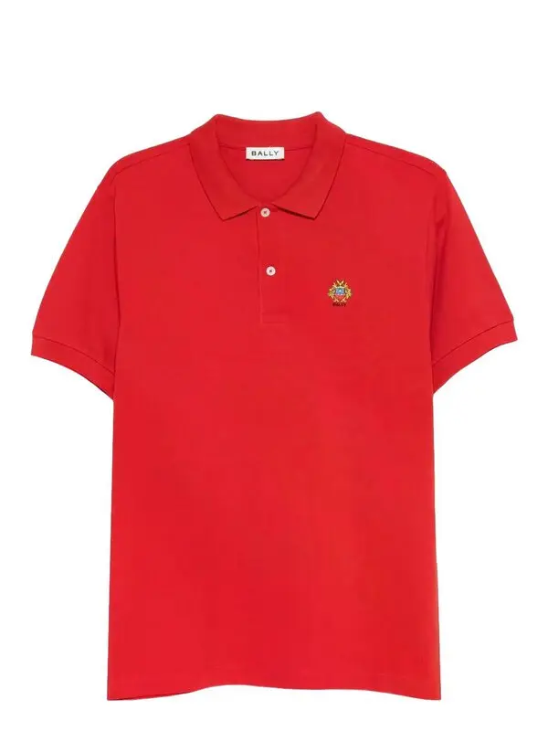Bally Logo-patch Polo Shirt - Red