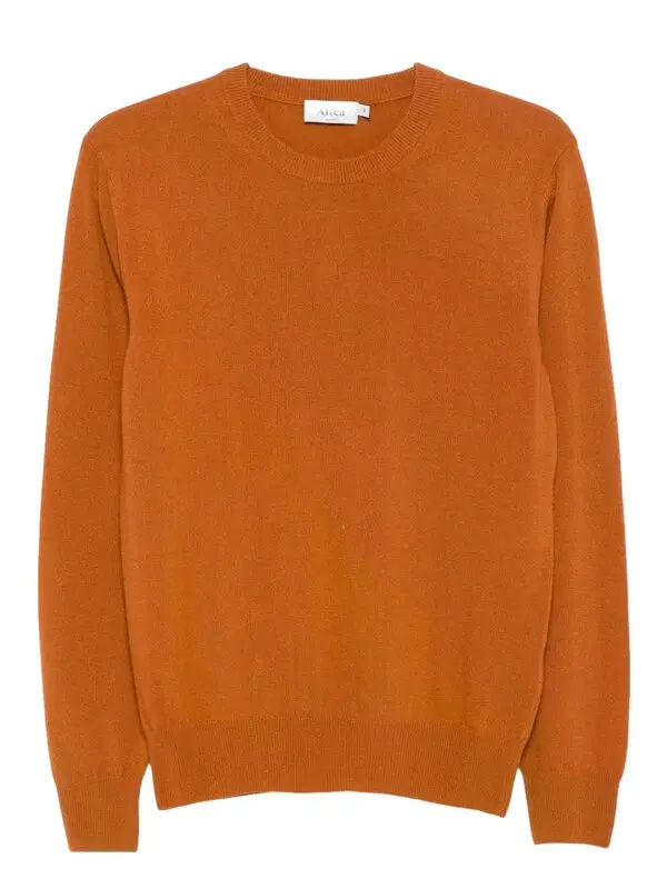 Altea Crew-neck Wool Sweater - Orange