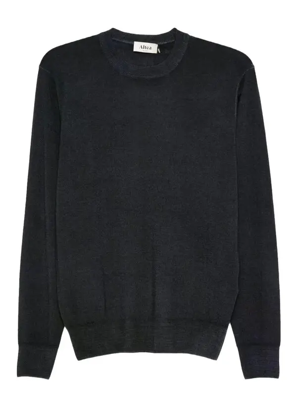 Altea Crew-neck Virgin Wool Sweater - Blue