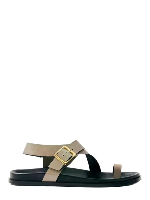 ALOHAS Leather Sandals - Neutrals