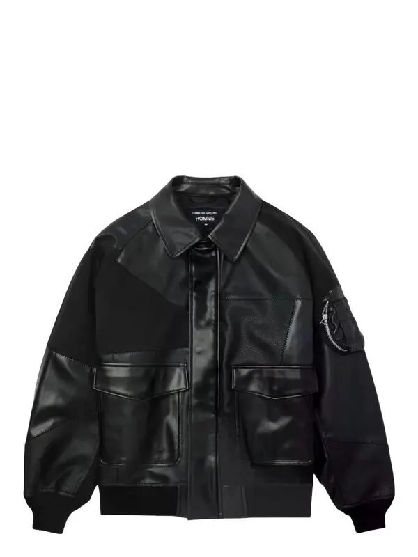 Comme Des Garçons Panelled Jacket - Black
