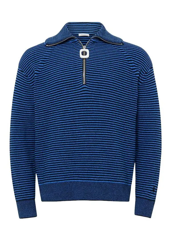 JW Anderson Half Zip Jumper - Blue