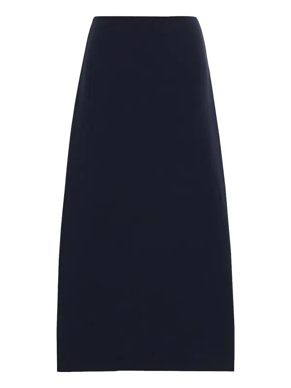 Vince Crepe Midi Skirt - Navy