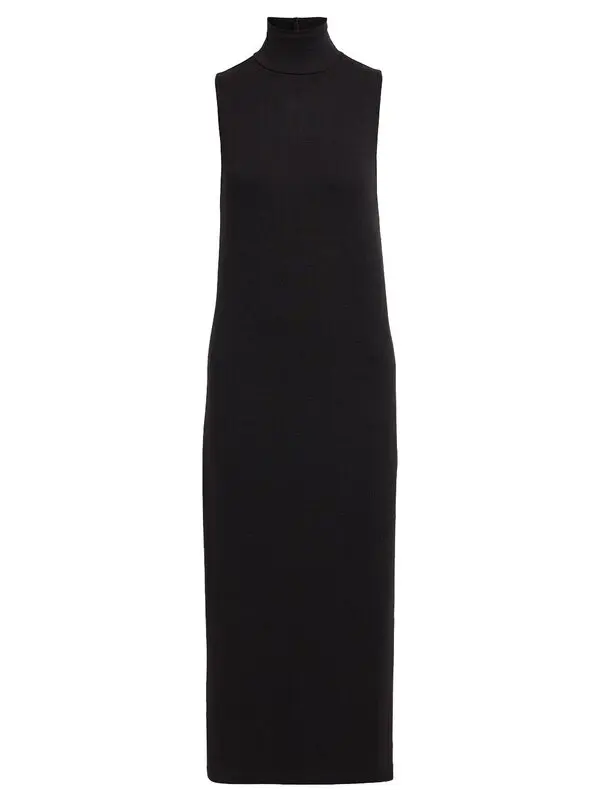 Vince Knitted Midi Dress - Black