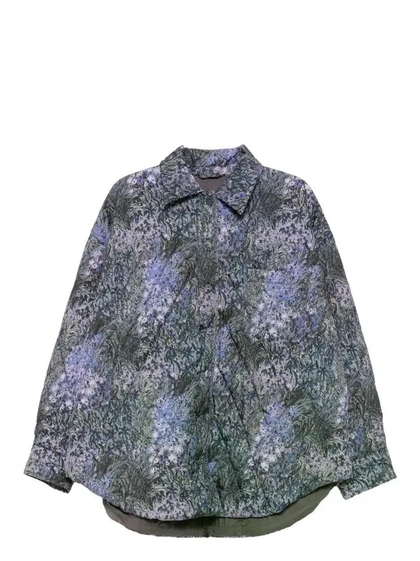 JNBY Floral Diamond Cut Coat - Blue