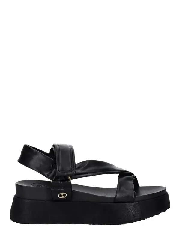 Liu Jo 65mm Platform Sandals - Black