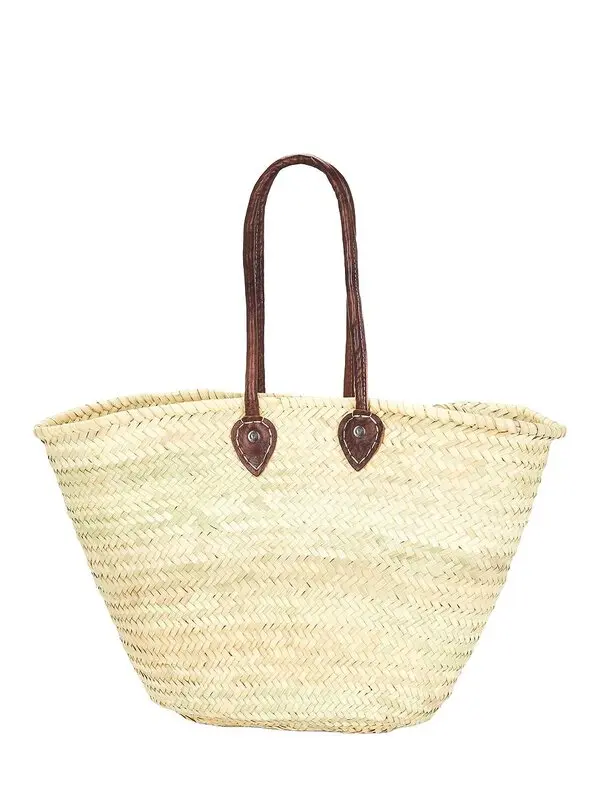 VERVE CULTURE Shopping Basket - Straw