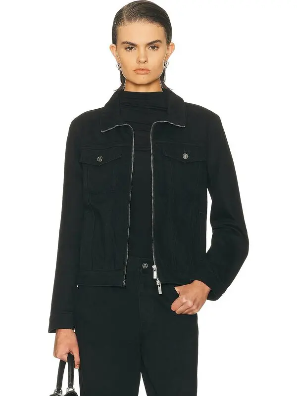 Helmut Lang Funnel Zip Jacket - Rinsed Black