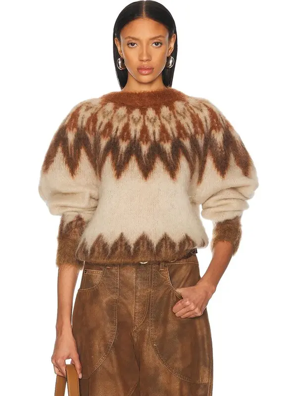 Isabel Marant Natania Pullover Sweater - Rust