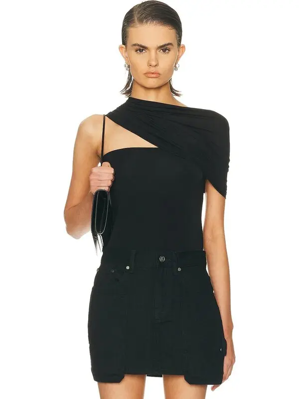 Helmut Lang Sash Top - Black