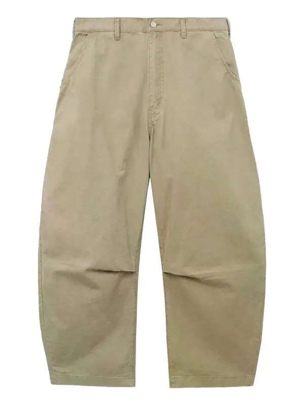 Comme Des Garçons Patch-pocket Cotton Trousers - Neutrals