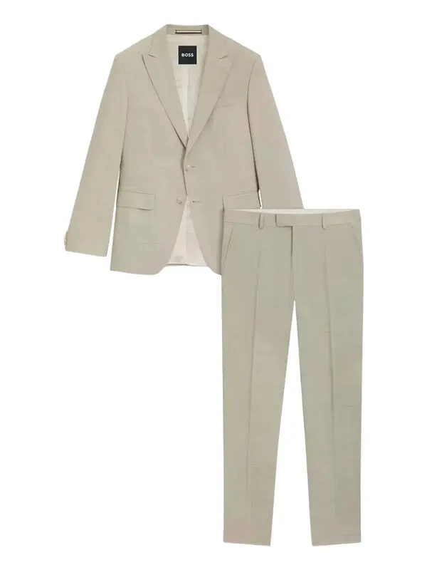 BOSS Checked Suit - Neutrals