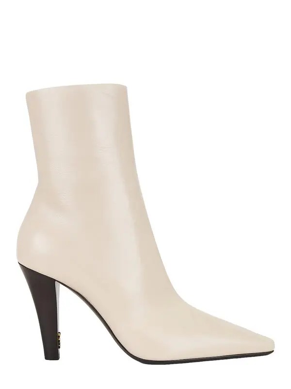 Saint Laurent Jill Bootie - Stonish Beige