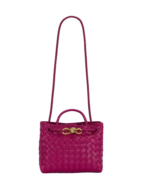 Bottega Veneta Small Andiamo Bag - Cinnabar & Muse Brass