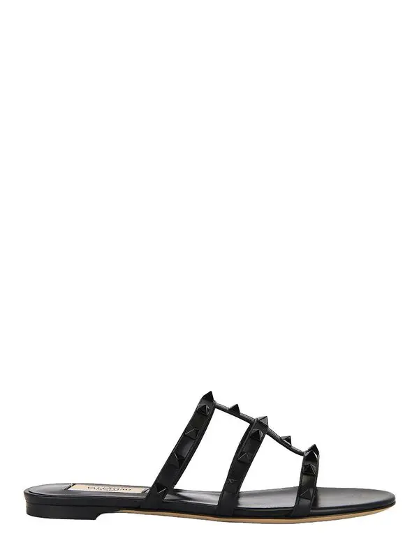 Valentino Garavani Rockstud Slide - Nero