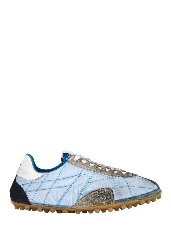 MAISON MARGIELA Sprinters Low Top Sneaker - Blue Shades  White  & Grey