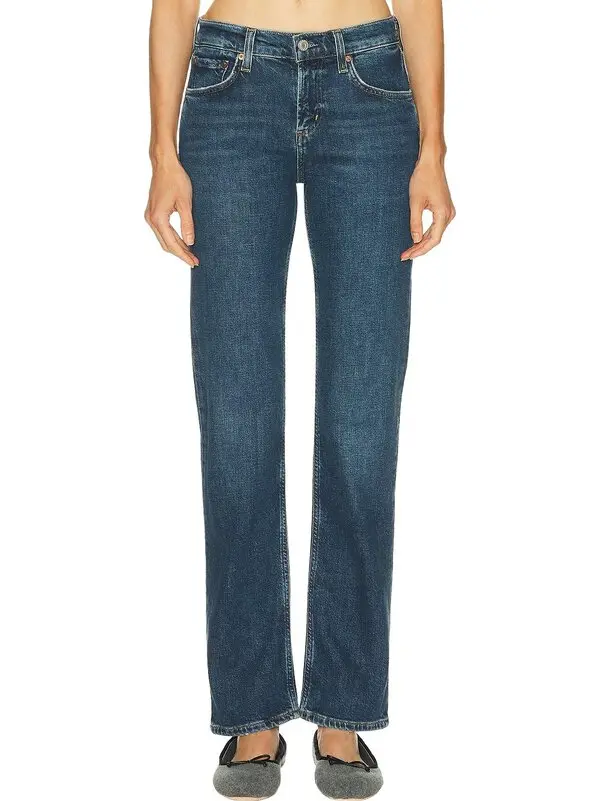 AGOLDE Low Rise Slim Jeans - Slick