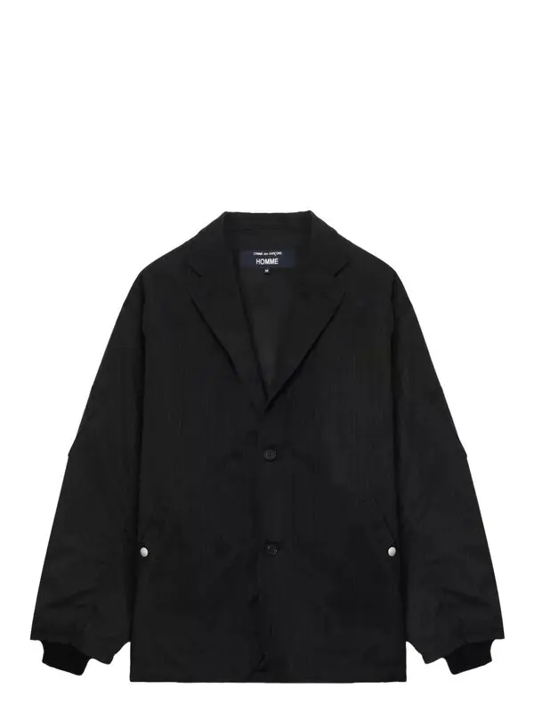 Comme Des Garçons Pinstripe Three-button Jacket - Black