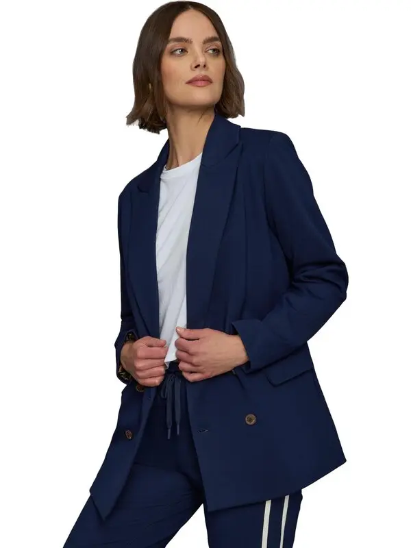 The Upside Double-breasted Blazer - Navy
