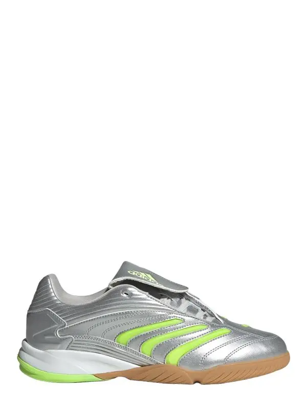 Adidas Predator Sala Shoes - Silver Metallic / Signal Green / Cloud White