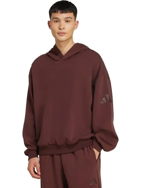 Adidas Soft Lux Hoodie - Shadow Brown