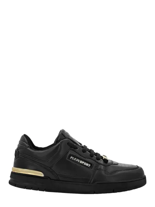 PLEIN SPORT Tiger.x Leather Sneakers - Black