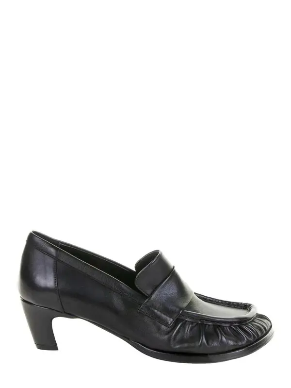 Elena Iachi 50mm Leather Heeled Pumps - Black