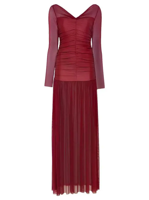 ATU BODY COUTURE V-neck Maxi Dress - Red