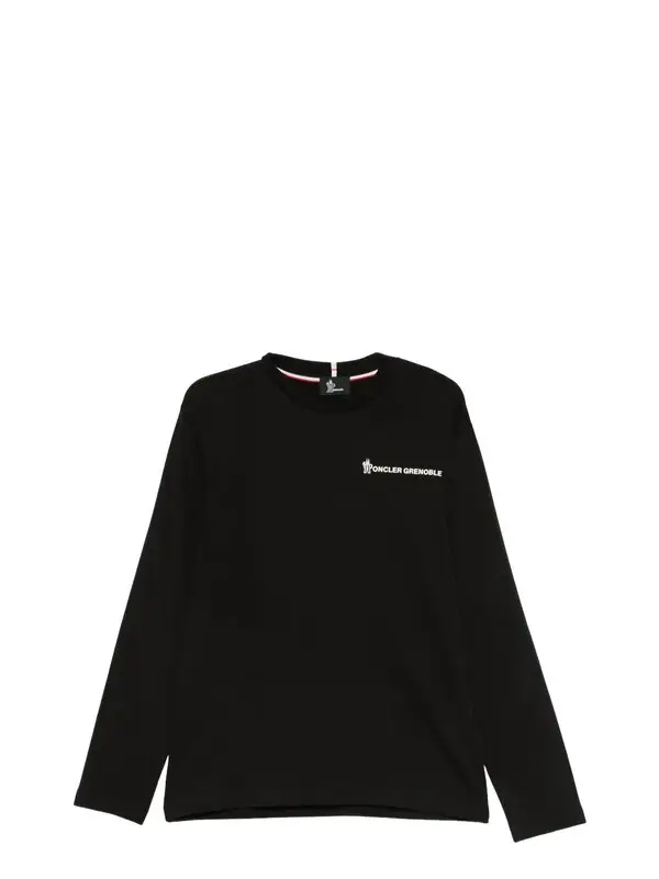 Moncler Logo-embroidered Sweatshirt - Black