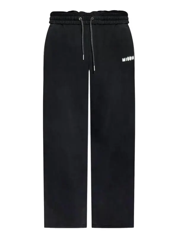 MISBHV Logo-detail Drawstring Track Pants - Black