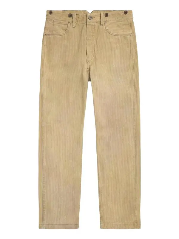 Ralph Lauren Corduroy Straight-leg Trousers - Neutrals