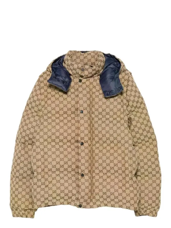 Gucci Gg-monogram Padded Jacket - Neutrals