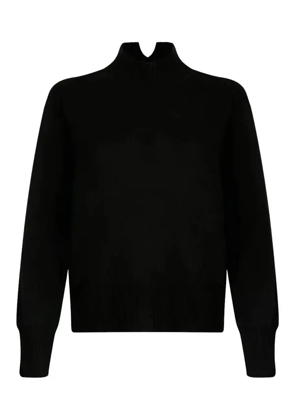 GRAN SASSO High-neck Sweater - Black