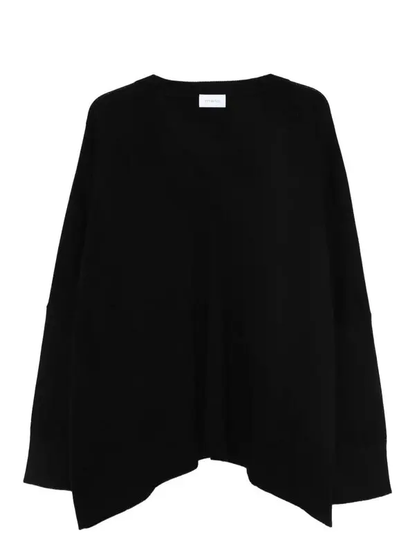 Malo V-neck Cashmere Sweater - Black