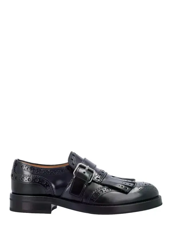 Church's Fringed Buckle Oxford Shoes - Black