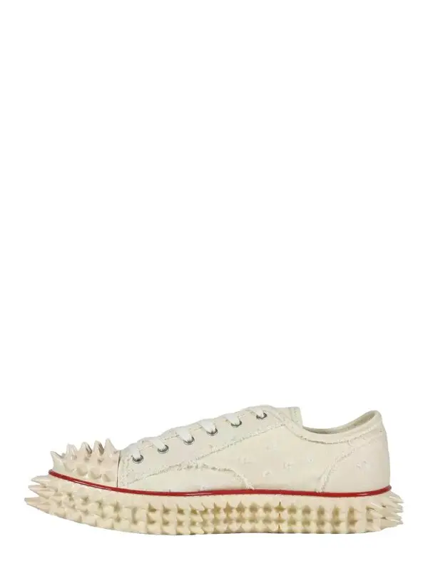 DOUBLET Studded Lace-up Sneakers - White