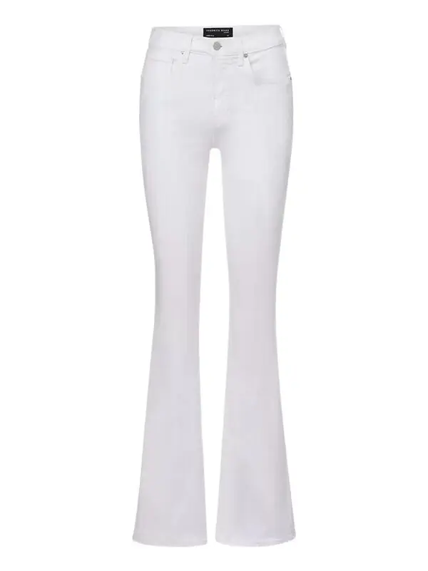 Veronica Beard Five-pocket Flare Jeans - White