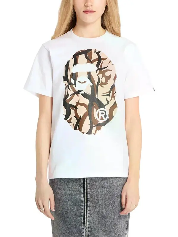 A BATHING APE Graphic-print Cotton T-shirt - White