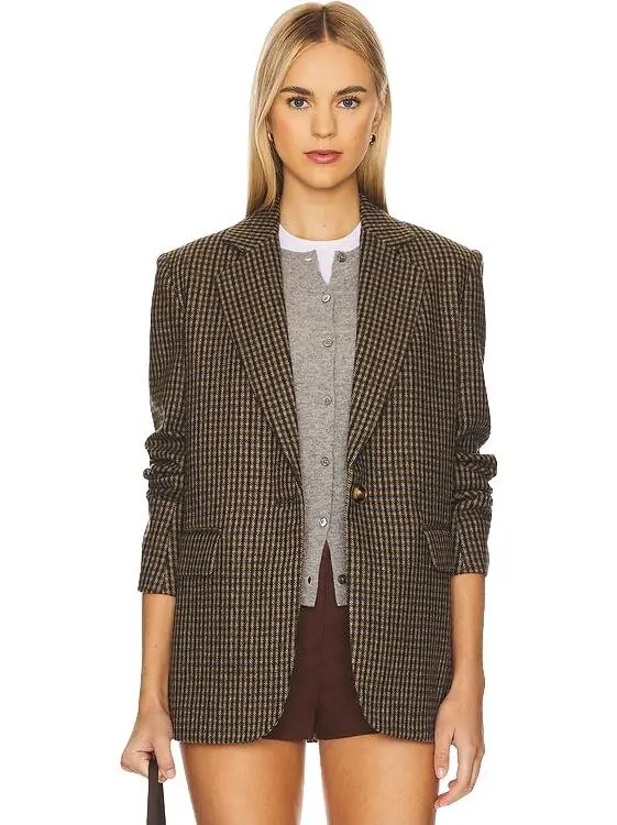 ELODIE THE LABEL Alex Blazer - Brown Combo