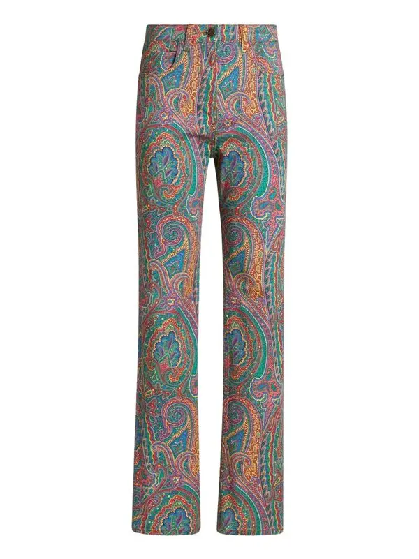 Etro Paisley-print Jeans - Multicolour