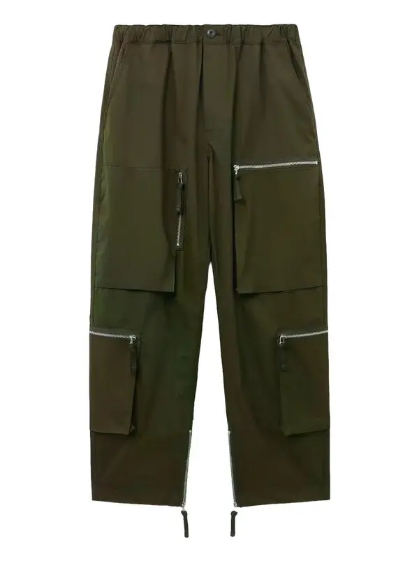 Comme Des Garçons Zip-pocket Cargo Pants - Green