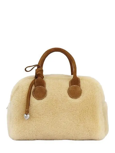 MARGESHERWOOD Soft Bowling Bag - Beige & Chesnut