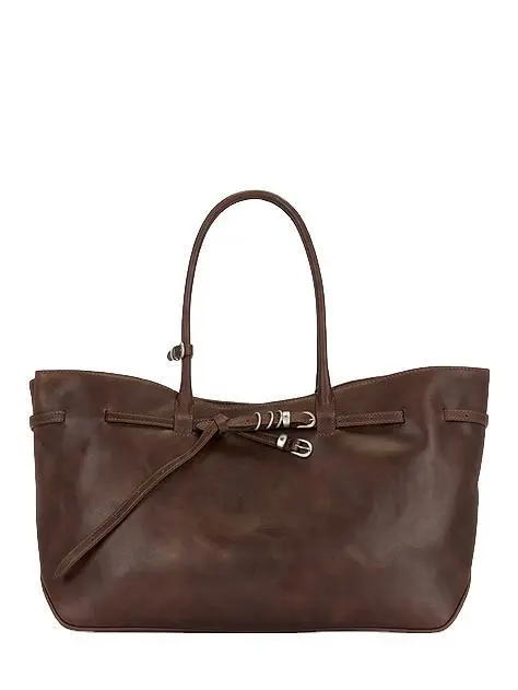 MARGESHERWOOD Grandma Used Large Bag - Washed Brown Pullup