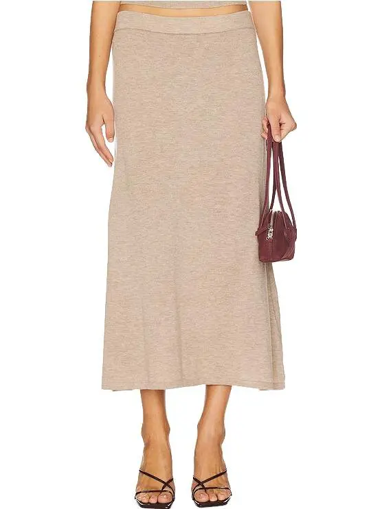 Astr The Label Deora Sweater Skirt - Taupe