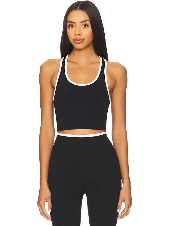 Splits59 Amber Air Weight Bralette In Black - Black & White
